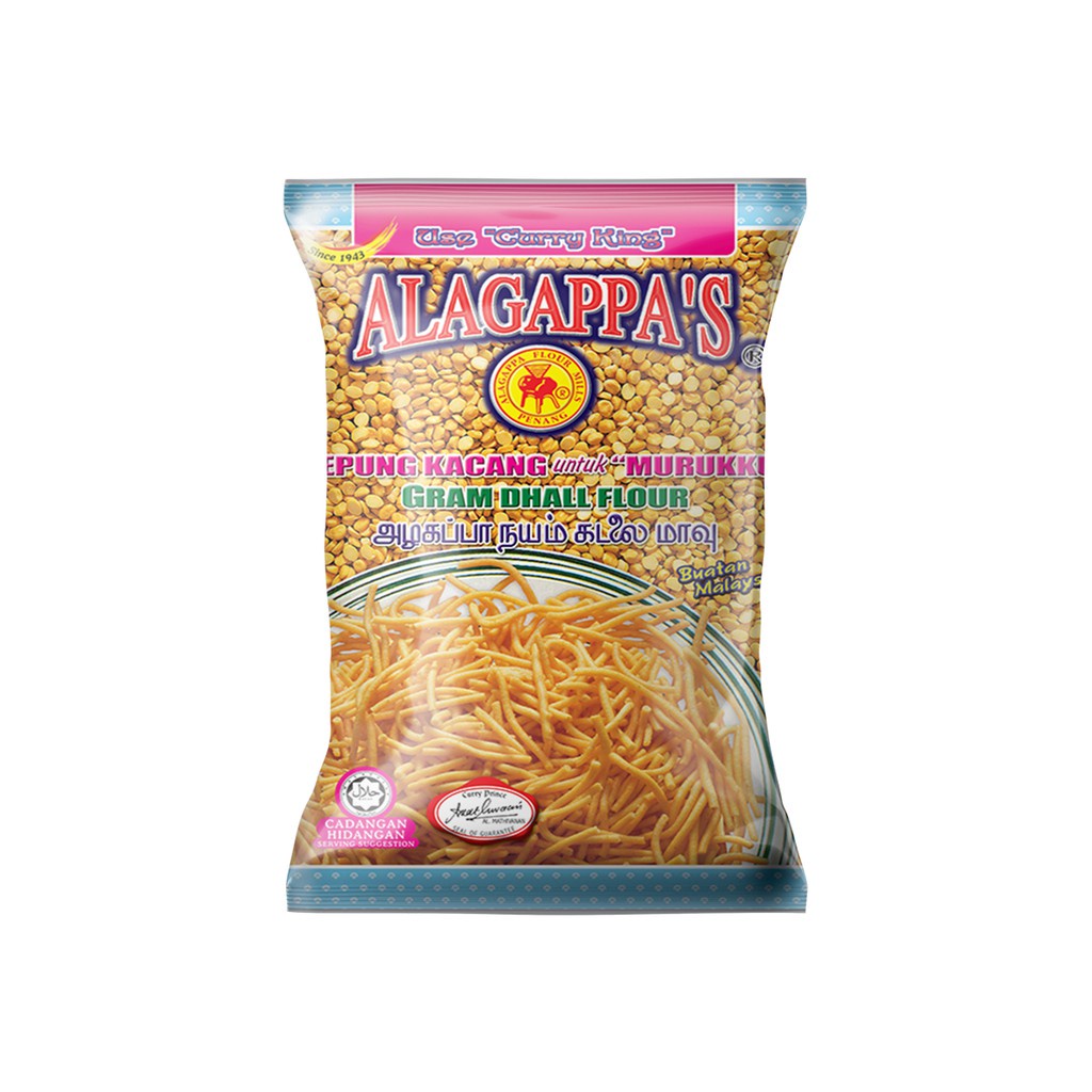 Alagappa's tepung Kacang / Gram Dhall Flour / dhall / 400gm | Shopee ...