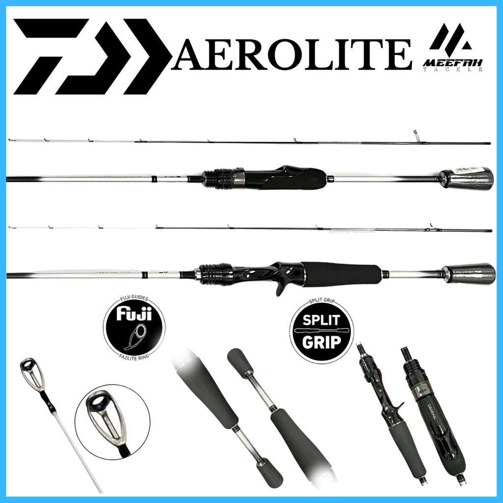 DAIWA 2022 AEROLITE BAITCASTING BC SPINNING Fishing Rod Joran Pancing | Shopee Malaysia