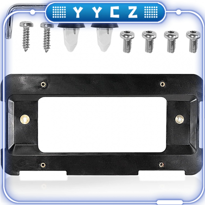 Rear Bumper License Plate Bracket Installation Frame Label Holder with Screws and Wrench for BMW ...