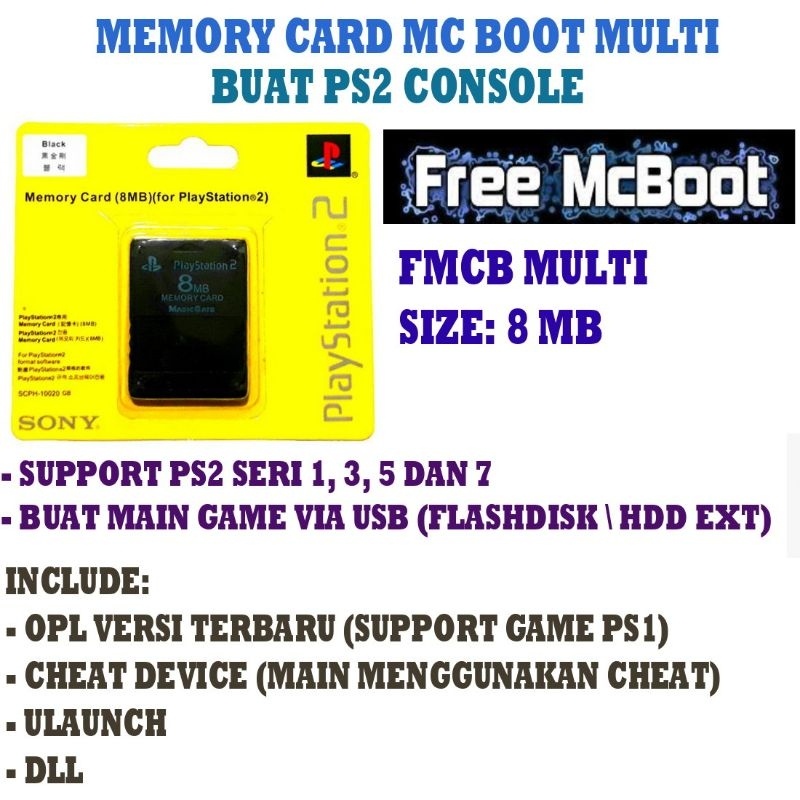 Mc Boot Multi Memory Card for PS2 Console | Shopee Malaysia