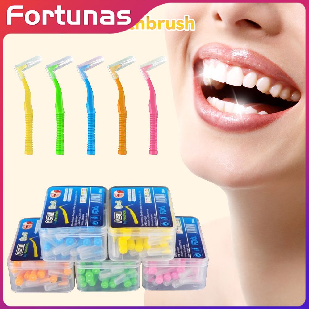 Tepe L-shaped Brushes Between Teeth Plaque Removal Teeth Cleaners ...