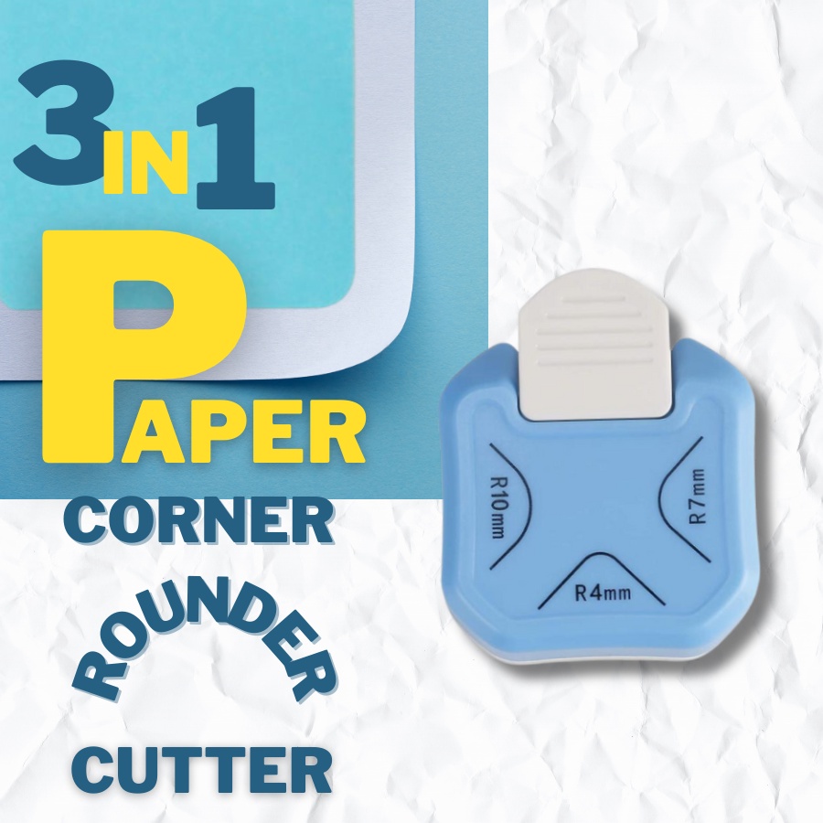DIY craft Paper Corner Rounder Cutter 3in1 4/7/10mm for Paper Making ...