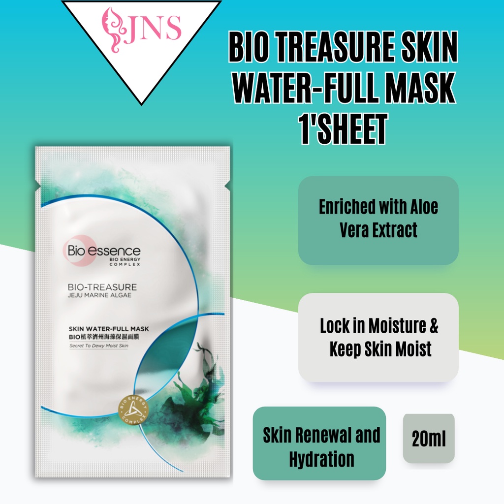 Bio Essence Bio-Treasure Jeju Marine Algae Skin Water-Full Mask 1 Sheet ...