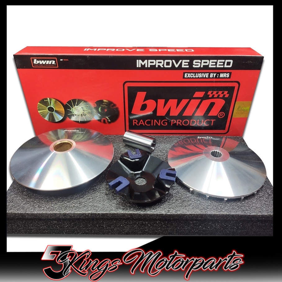 (SET) BWIN RACING PULLEY SET ( NO FLYBALL ) NMAX AEROX V1 V2 / CLICK ...