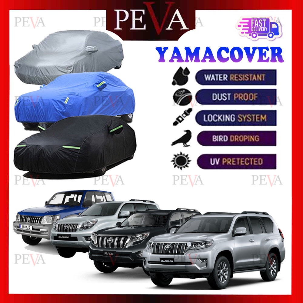 Toyota Prado Old & New YAMACOVER 3 Color Car Cover Full Protection ...
