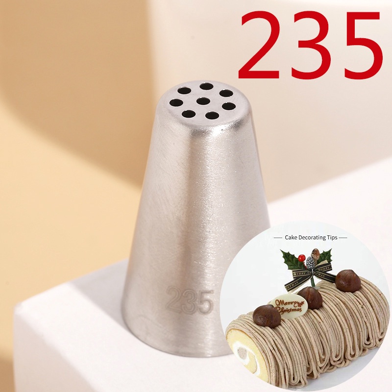 #235 Multi-Open Nozzle Icing Tip Stainless Steel Piping Nozzles Cup ...