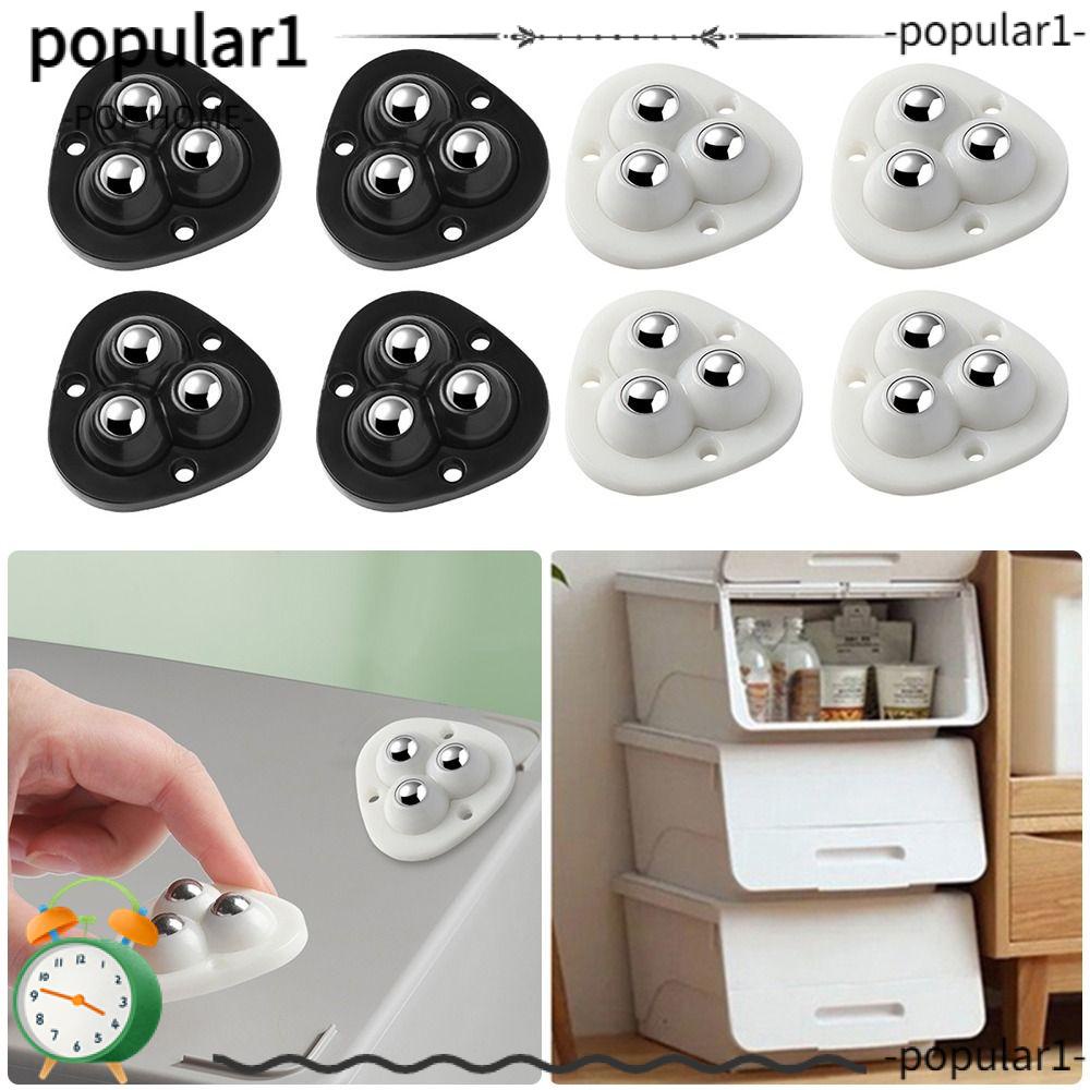 POP 4Pcs Adhesive Universal Wheel Roller Accessories 3 Beads Mini ...