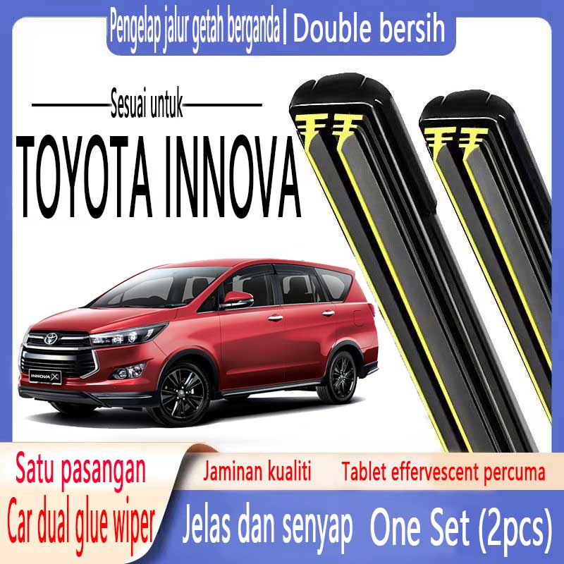 Toyota INNOVA Dedicated Wiper TOYOTA INNOVA (2004-2022) Double Rubber ...