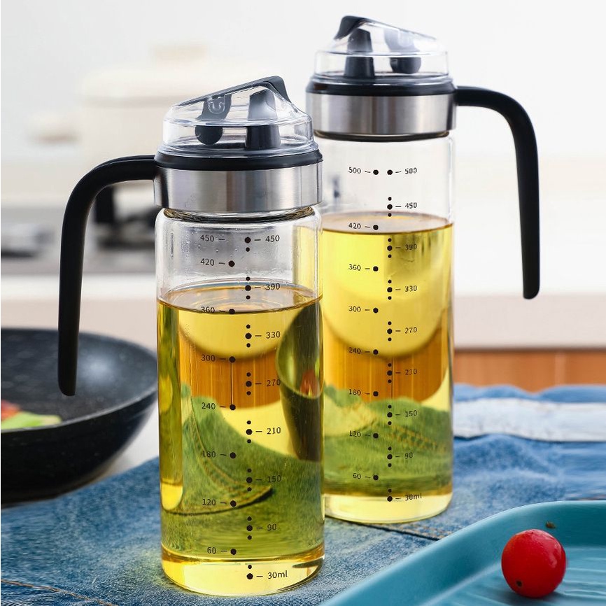 Cooking Seasoning Bottle Dispenser Sauce Bottle Glass Storage Bottles ...