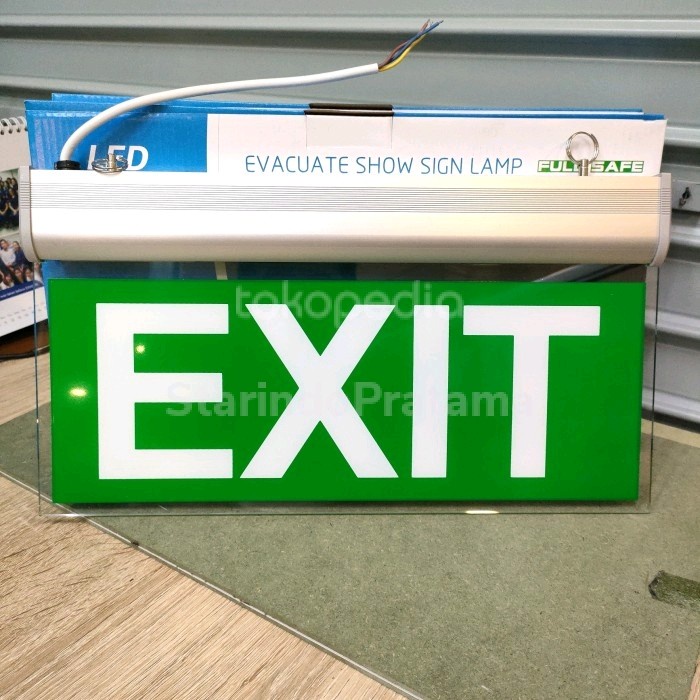Led EXIT Lights ACRYLIC LED EMERGENCY EXIT SIGN Lights - People ...
