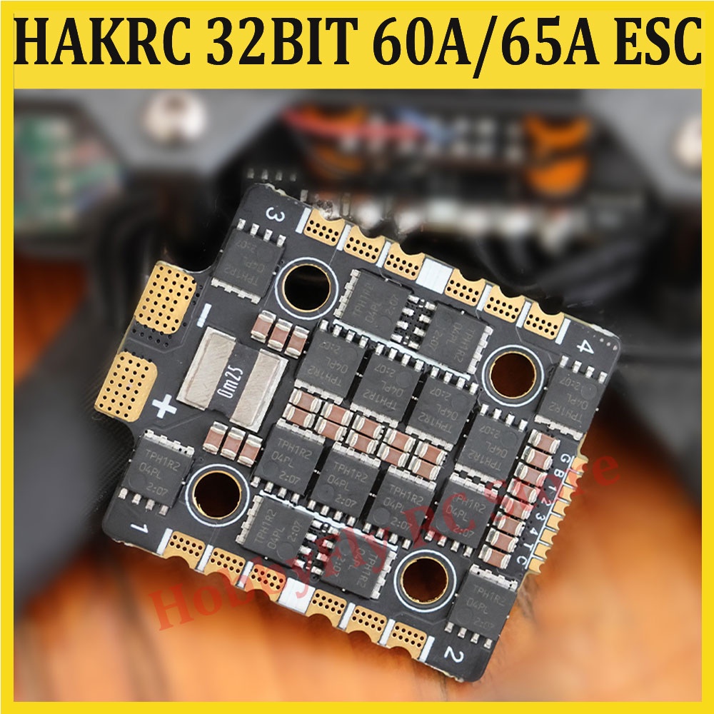 HAKRC BLHeli 32BIT 60A/65A 4-in-1 Brushless ESC 2-8S LIPO DShot 150/300 ...