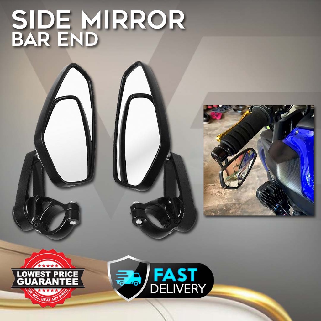 Bar End Side Mirror Universal CNC Y15zr LC135 125zr NVX155 Nmax155 ...