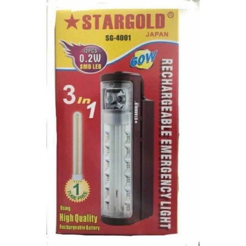 JAPAN RECHARGEABLE EMERGENCY LIGHT SG-1003 | Shopee Malaysia