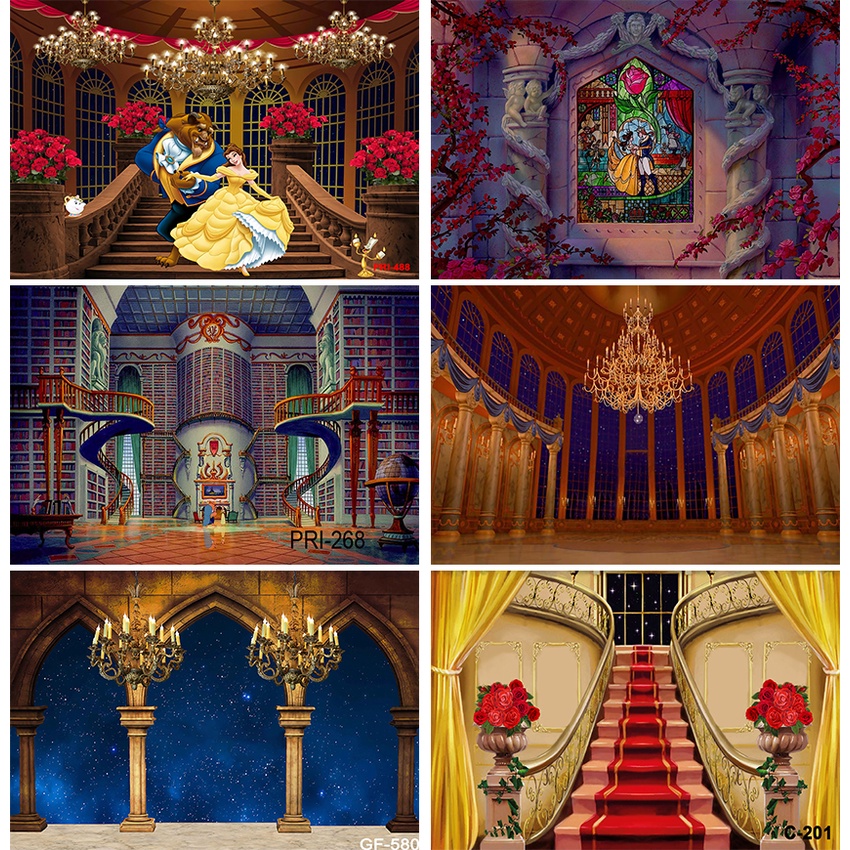 The Beast Princess Backdrop Photography Palace Scene Backgrounds for ...