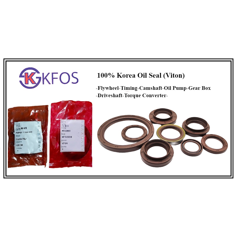 KFOS Viton Timing Oil Seal - Toyota Innova / Estima / Prado / Land ...
