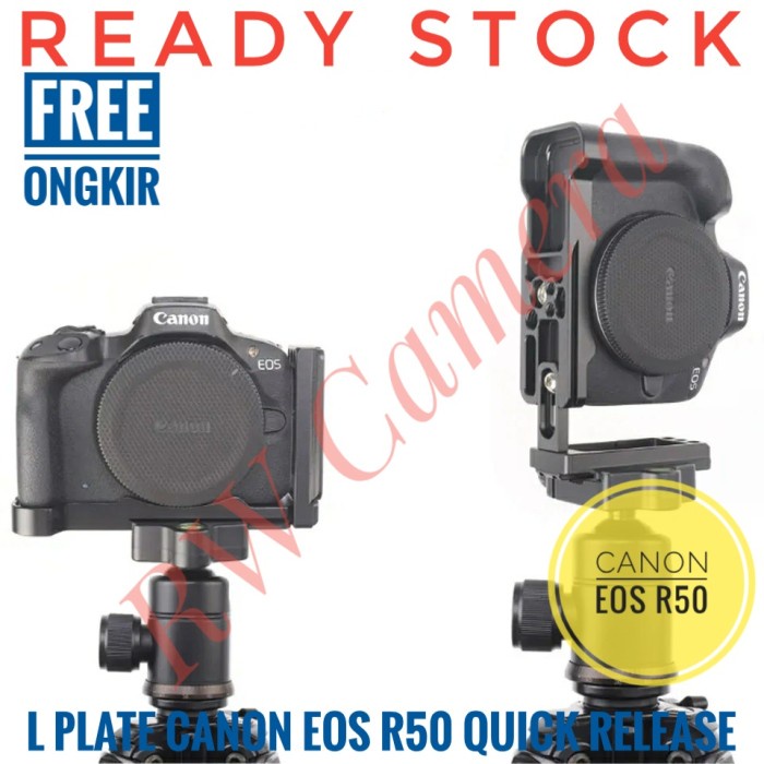 L Plate Tripod Plate Canon EOS R50 EOSR50 Grip Quick Release Vertical ...