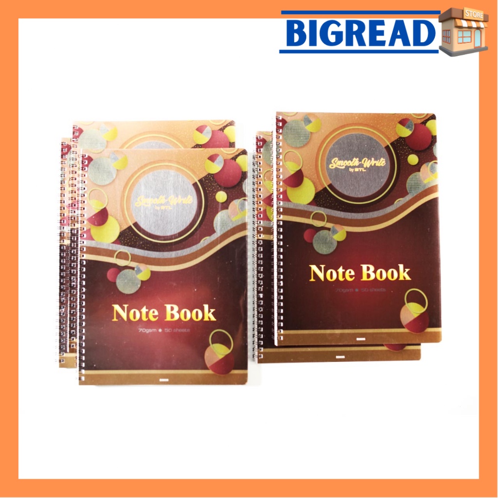Buku Nota Garis Satu Notebook A4 | A5 70gsm 50 pages (3 in 1) | Shopee ...