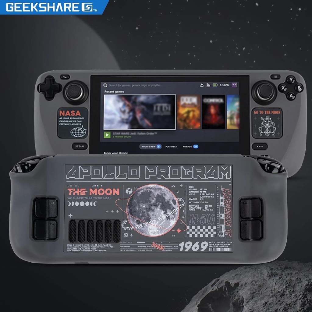 Geekshare Apollo Project Theme All-in-one Hard Protective Case for Steam Deck | Shopee Malaysia