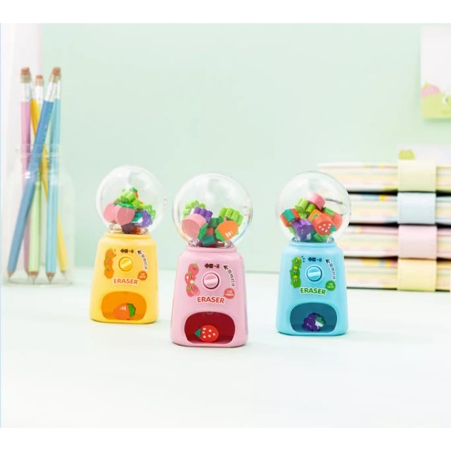 Vending Machine Eraser Cute Eraser Fruit Eraser | Shopee Malaysia