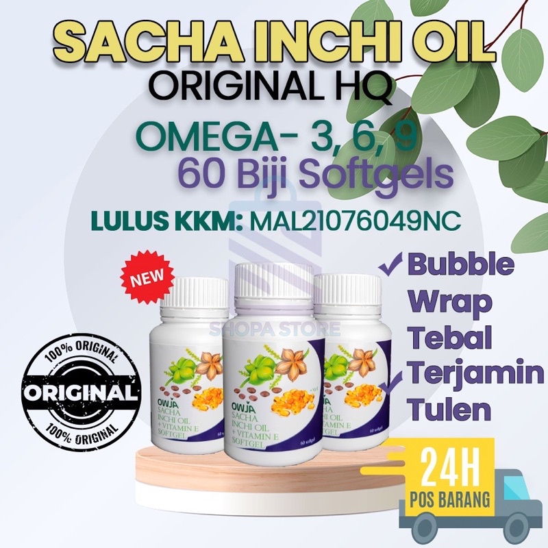ORIGINAL Sacha Inchi Oil Original by OWJA (KKM Approved) - Minyak Sacha ...