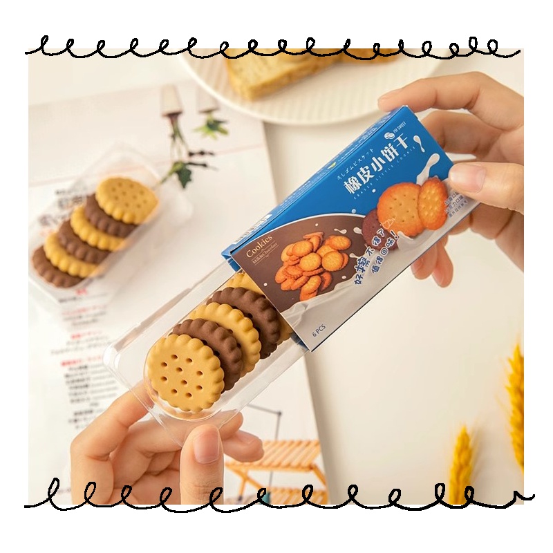 Cookies Eraser | Biscuit Eraser | Food Eraser | Cute Eraser pemadam ...