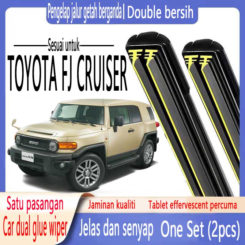 Toyota FJ CRUISER Dedicated Wiper TOYOTA FJ CRUISER (2011-2016) Double Rubber Strip Wiper U Hook ...