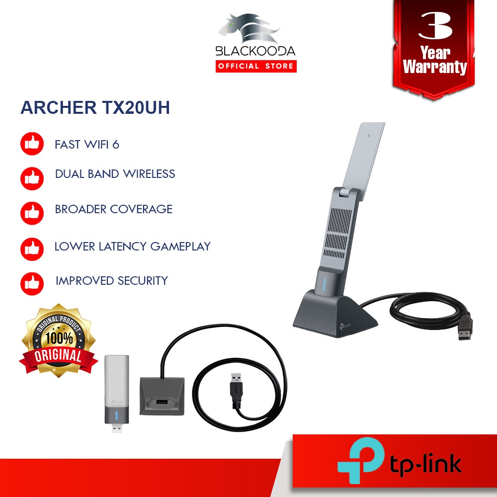 TP-Link Archer TX20UH AX1800 Wi-Fi 6 Dual Band High Gain Wireless USB ...