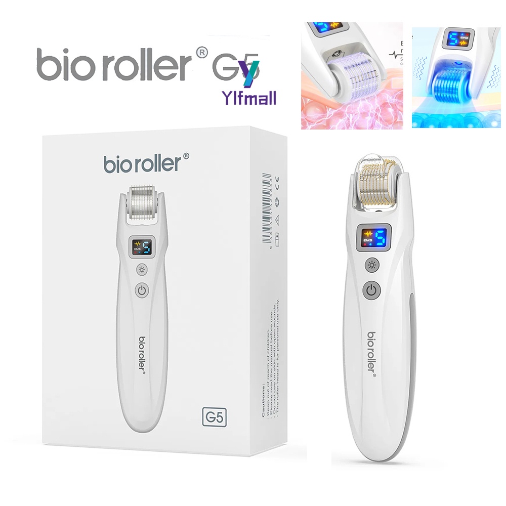 Derma Roller Micurrent Bio roller G5 Automatic EMS Vibration With LED ...