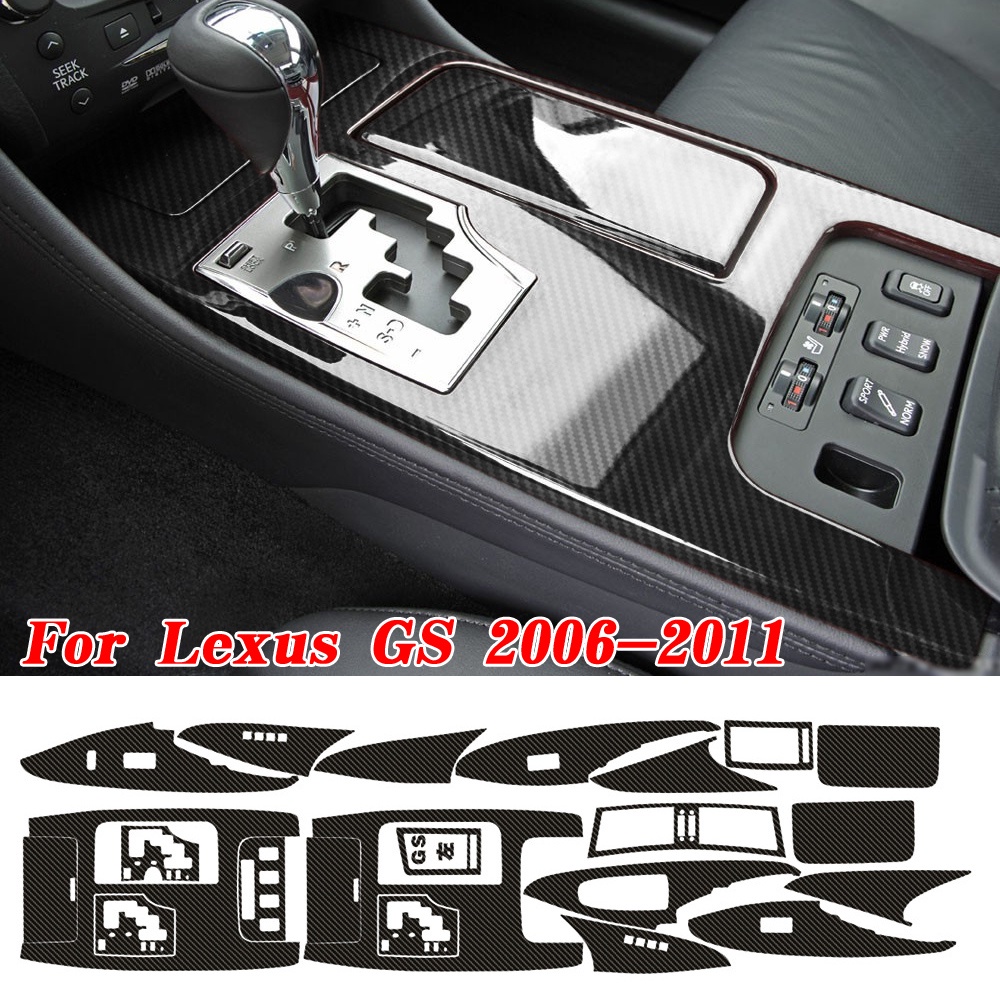 Car-Styling Carbon Fiber Car Interior Center Console Color Change ...