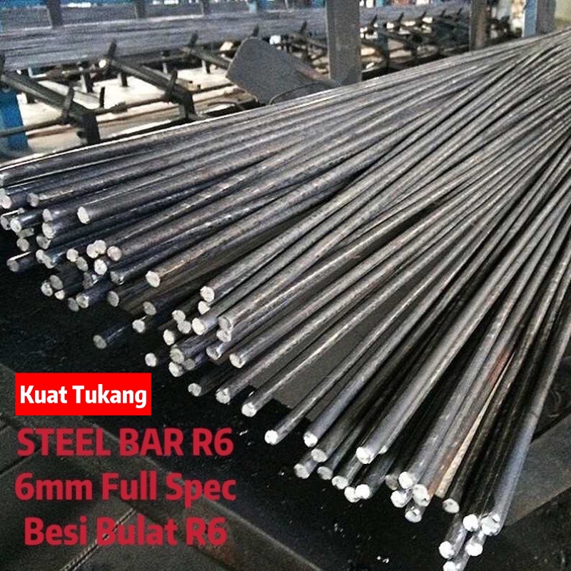 Besi Link R5 R6 Full Spec 6mm Besi Bulat R6 Besi steel Bar 6mm Steel ...