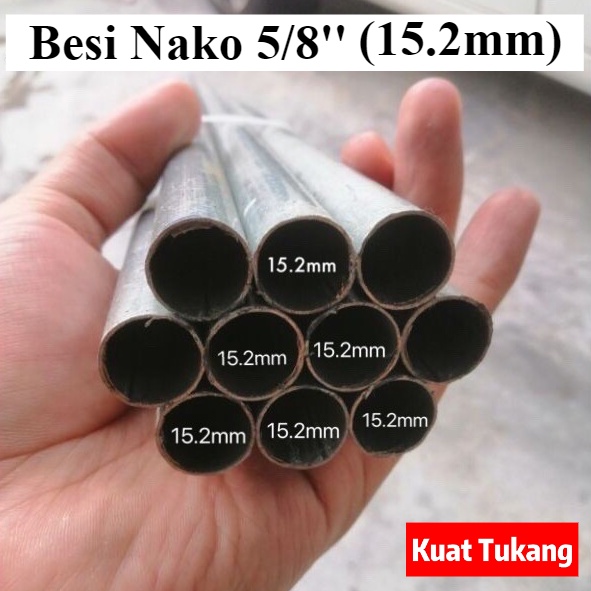 Besi Nako 5/8'' (15.2mm) /Naco Steel/ Besi Bulat Nako Naco/ Besi ...