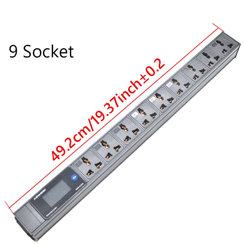 C14 input power distribution unit PDU power strip universal hole, 2-13 positions without switch ...