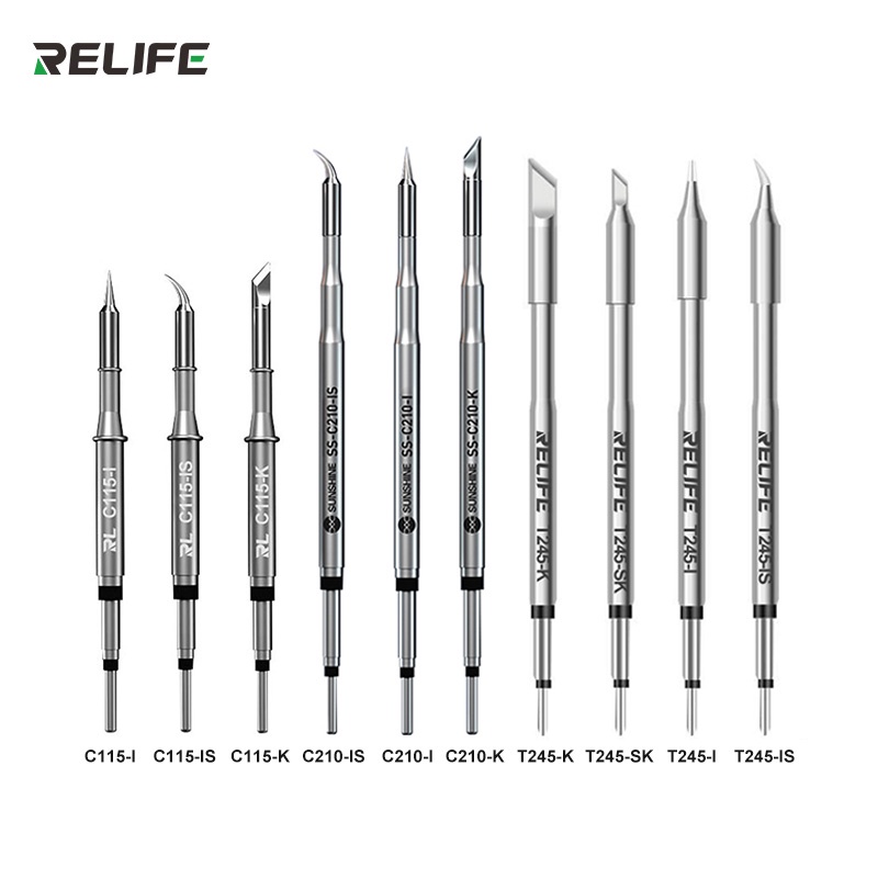 RELIFE Fine C210 T245 C245 Soldering Tip C210 C115 Soldering Iron Tip ...