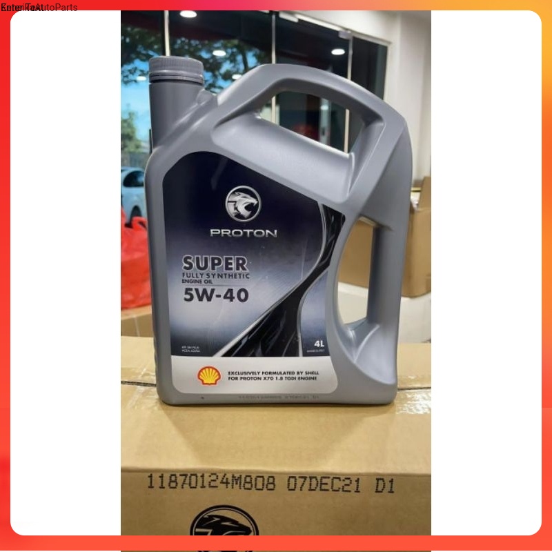 PROTON ENGINE OIL 5W-40 FULLY SYNTHETIC 4L | Shopee Malaysia