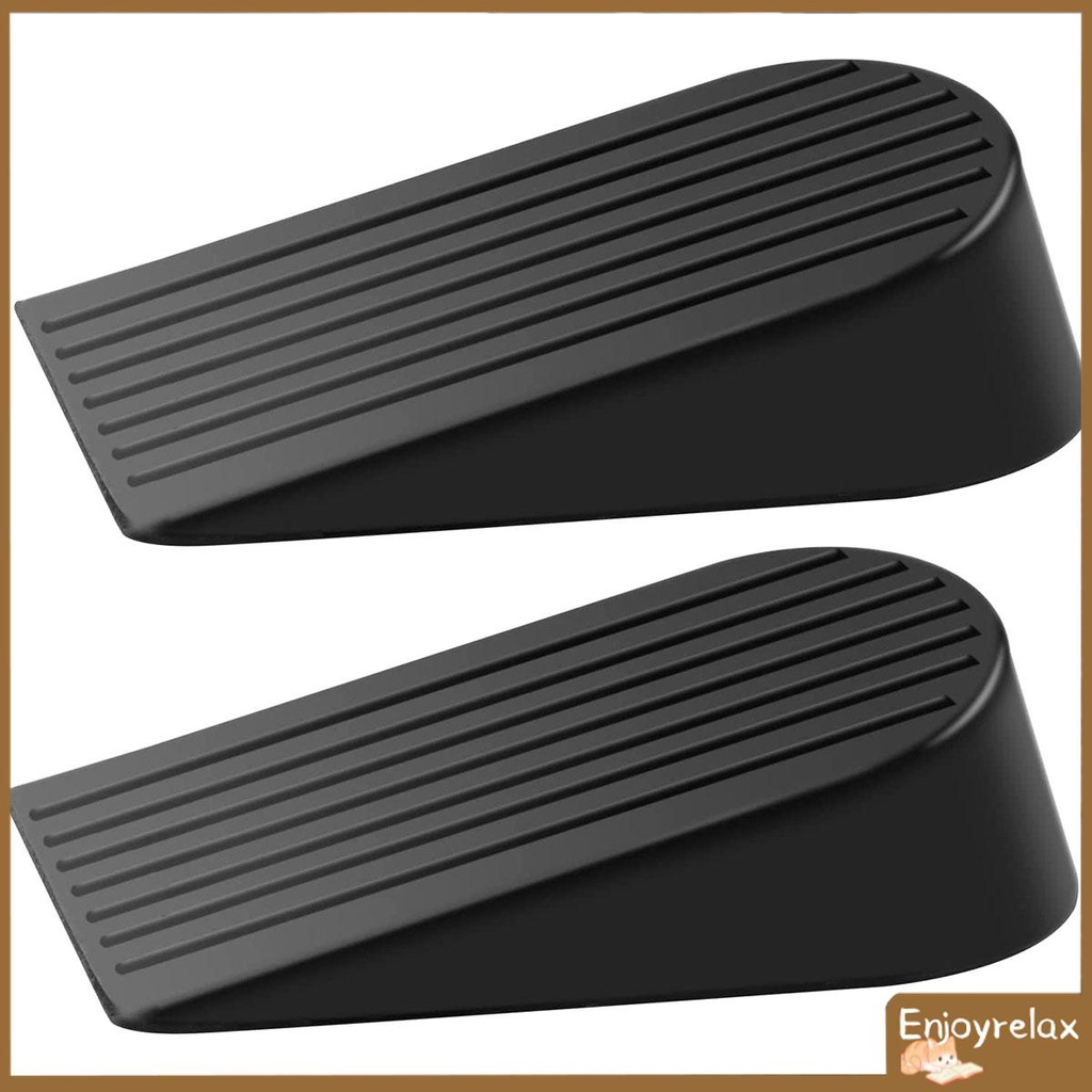 2Pcs Door Stopper Black Extra Large Door Stopper 1.9in Height Big Door ...