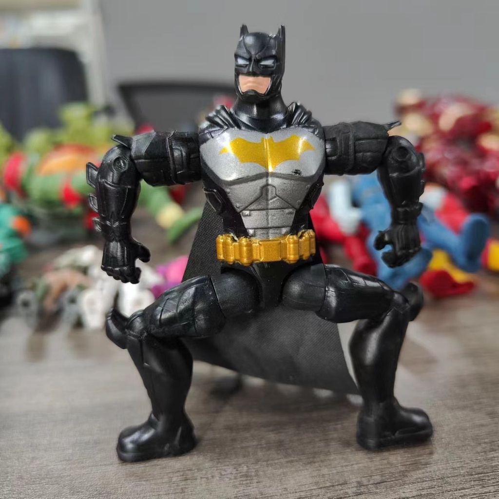Genuine DC Bulk 12cm Black Batman Justice League Figure Model | Shopee ...