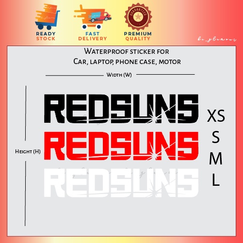 New RedSuns car Sticker Reflective initial D keisuke takahashi akagi ...
