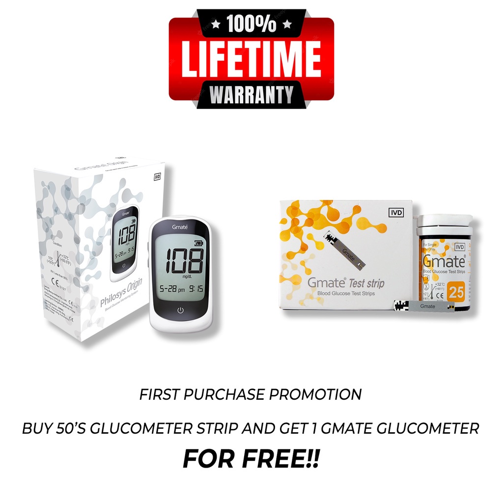 [Lifetime Warranty] GMATE Blood Glucose Meter [Free Glucometer First ...
