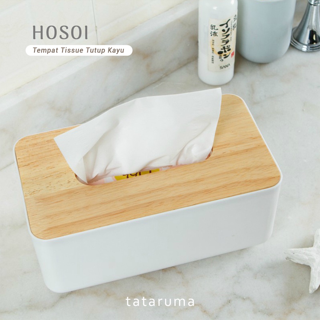 KAYU Tataruma Hosoi - Minimalist Aesthetic Wooden Lid Remote Tissue Box ...