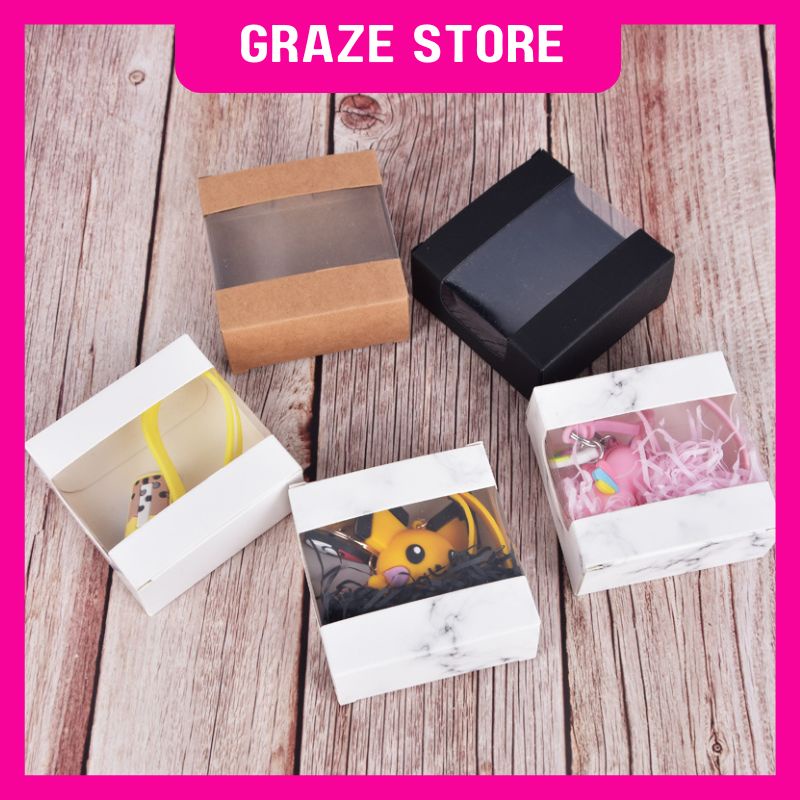 Window Square Box / Window Kraft Paper Box / Surprise Gift Box / Candy ...
