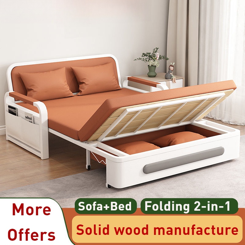 Foldable Sofa Bed Locker Sofa Bed Dual-Use Small Room Living Room ...