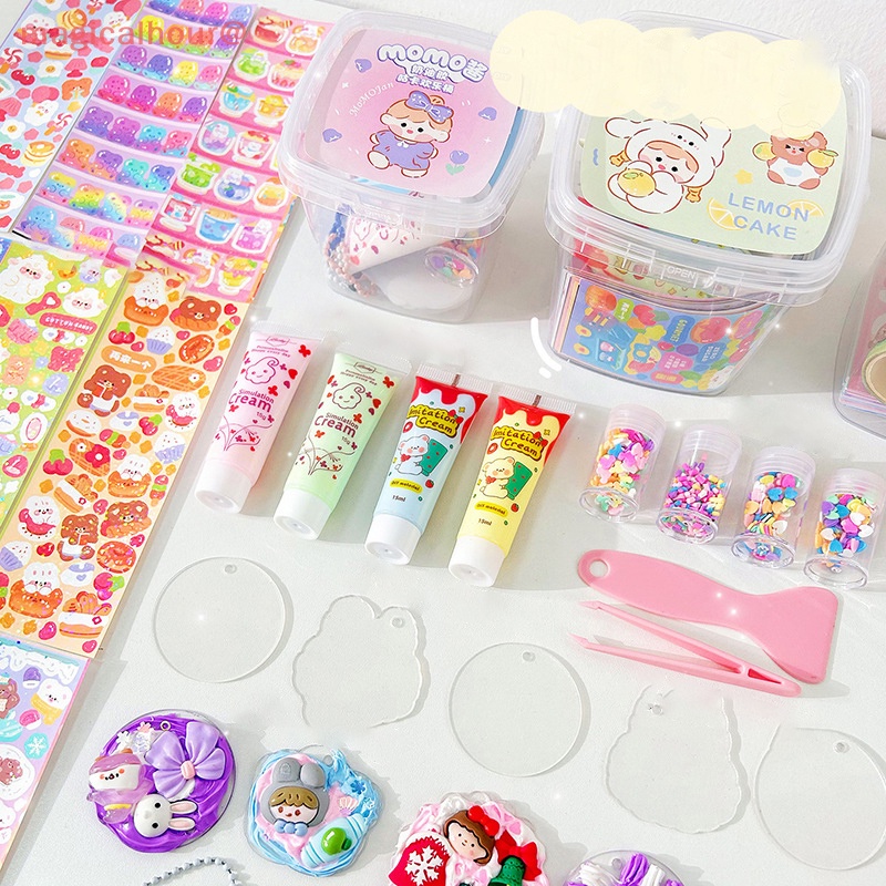 magicalhour 1Set Cream Gooka Stickers Set For Children And Girls Hand ...