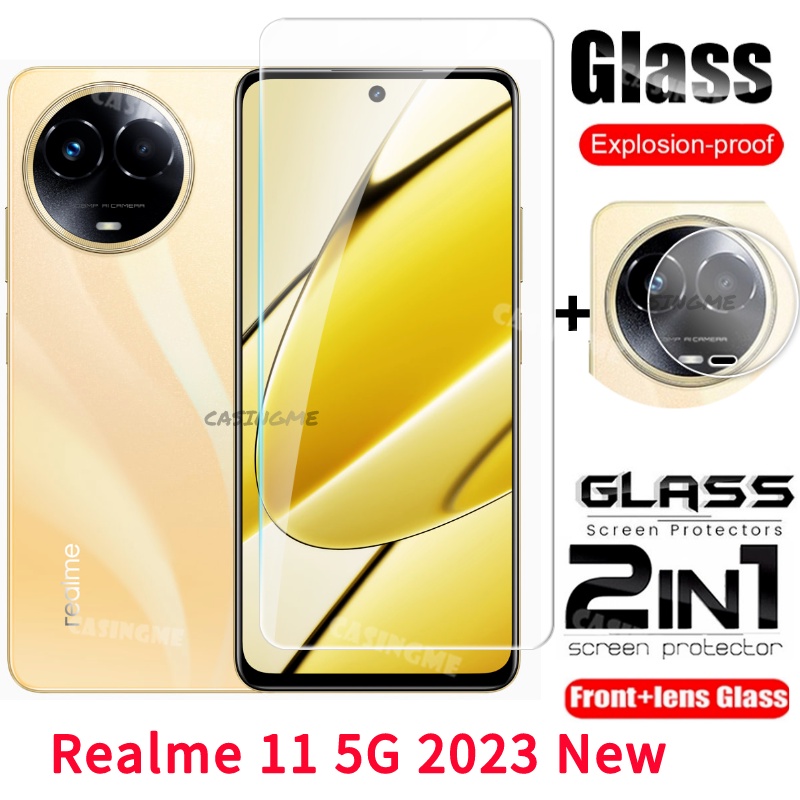 Realme 11 5G 11x 12 12x 2023 Full Cover Tempered Glass Flim Front Film ...
