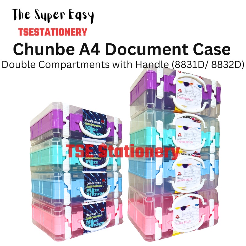 Chunbe 8831D 8832D Double Compartment 112mm / 144.6mm A4 Plastic ...
