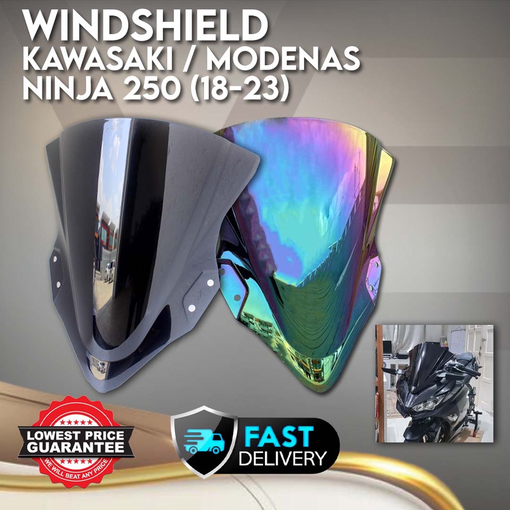 EMS Windshield For Kawasaki Ninja 250 V2 Modenas Windscreen Visor ...