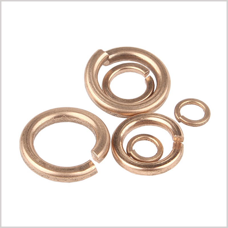 Brass Spring Lock Washer Copper Split Elastic Gasket M3 M4 M5 M6 M8 M10 ...