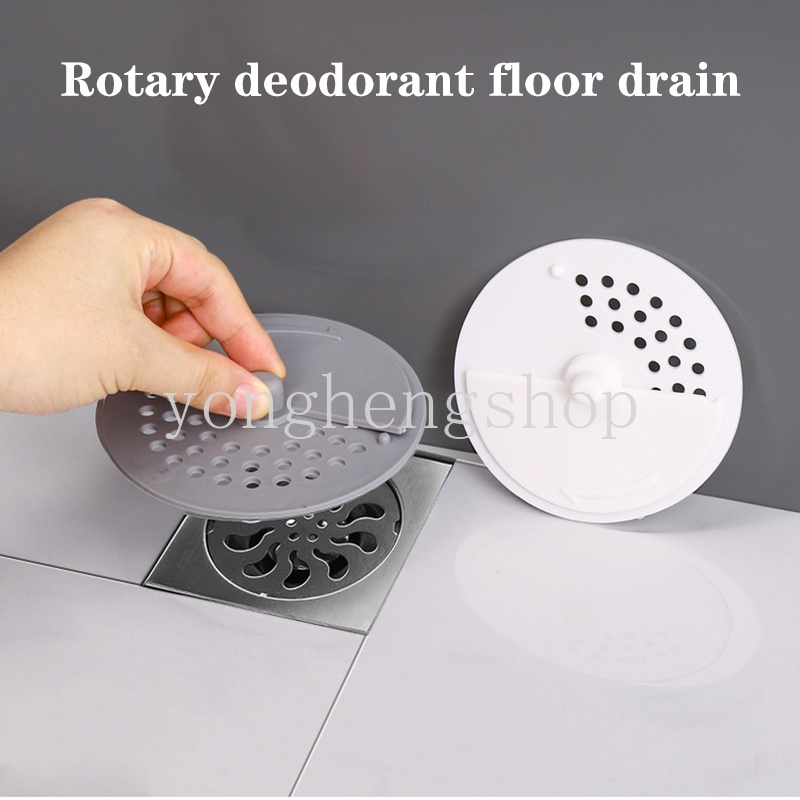 Creative Rotatable Adjustable Floor Drain Cover Bathroom Anti-clogging ...