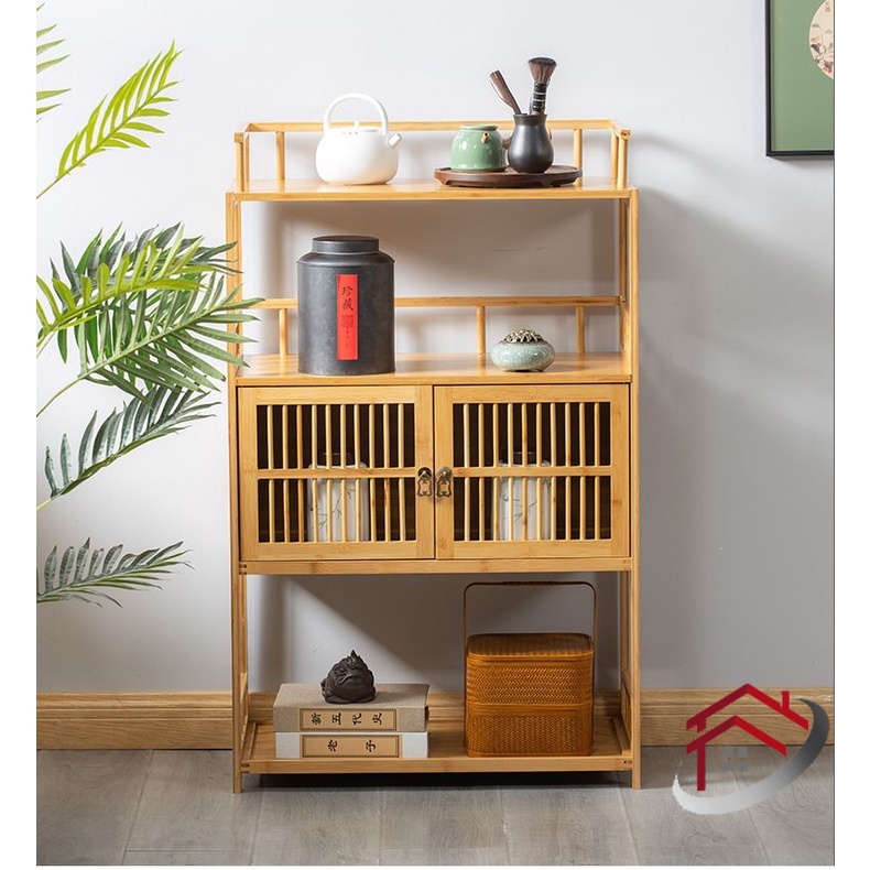 Chinese Style Storage Rack Storage Sideboard Kitchen Multi-Layer Locker ...