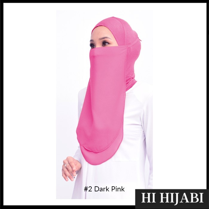 Niqab Purdah Veil Pengantin Shawl Heavy Chiffon Keknis Muslimah Hijab ...