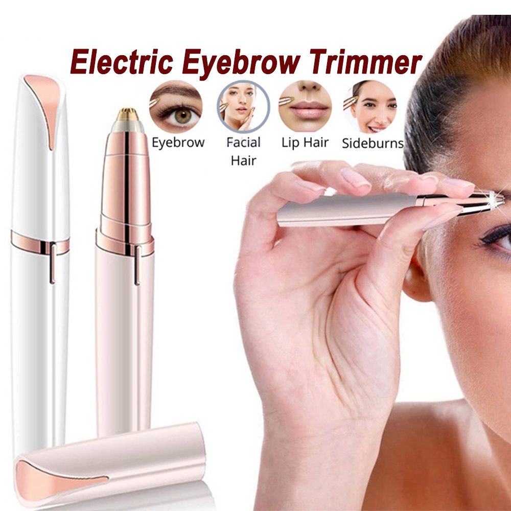 READY STOCK]Electric Eyebrow Trimmer Rechargeable EyeBrow Pencil Hair ...